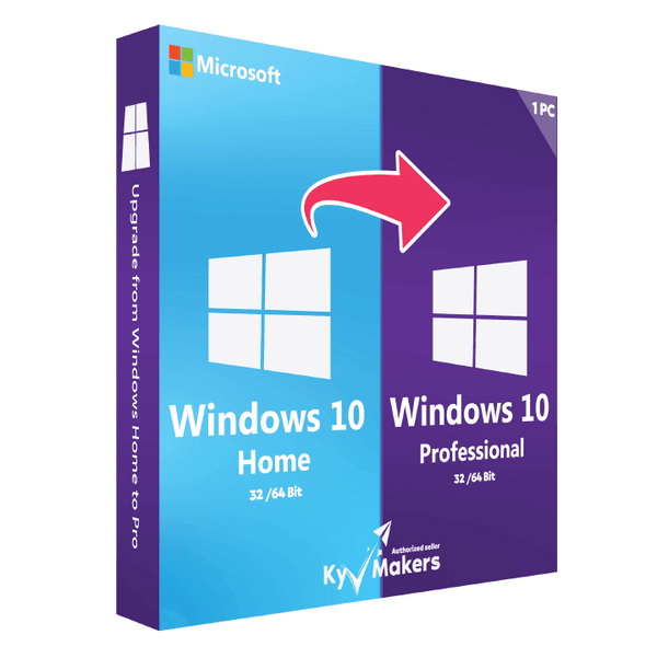 Upgrade from Windows 10 Home Edition to Professional Pro -Product Key ...